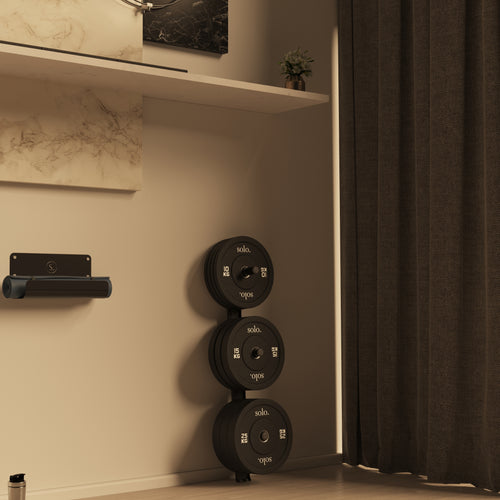 Wall Mounted Olympic Weight Plate Storage | Bumper Plate Pegs