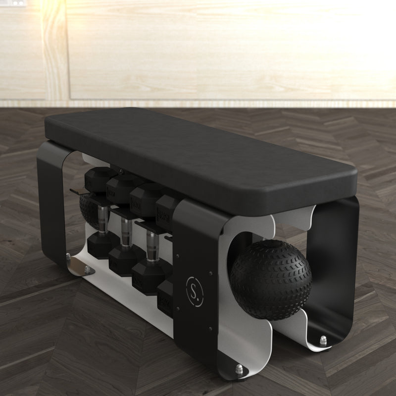 Solo Signature Storage Weights Bench | Luxury Home HIIT Bench