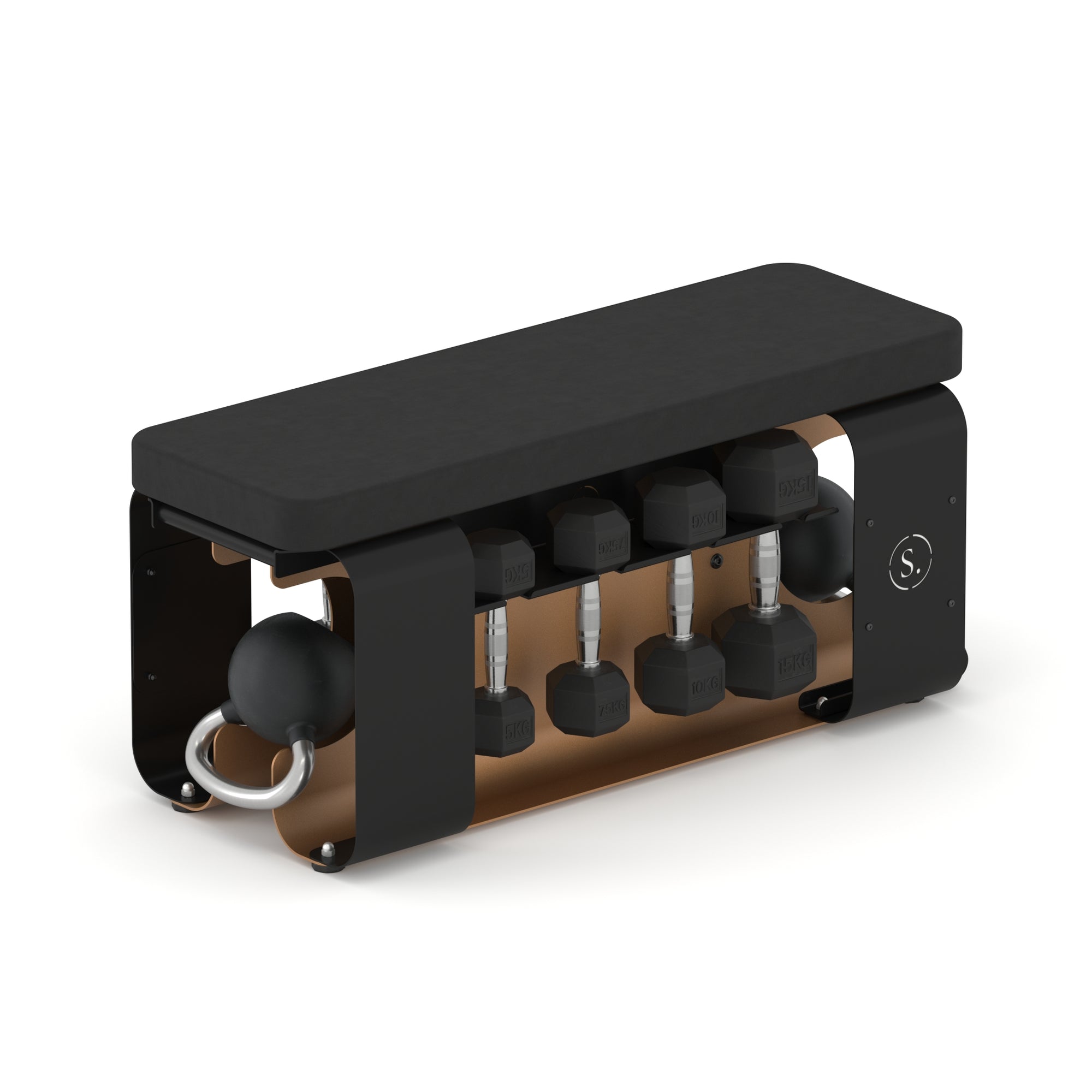 Solo Signature Storage Weights Bench | Luxury Home HIIT Bench
