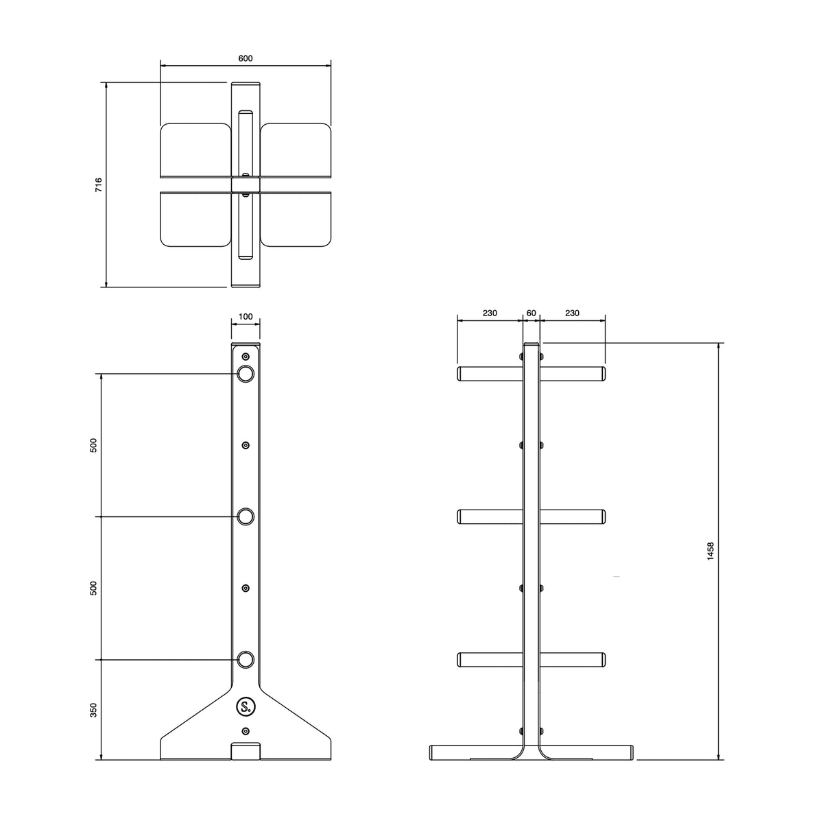 Solo Weight Plate Storage Tree | Bumper Weight Plate Storage